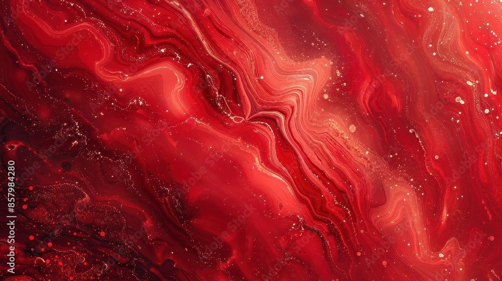 abstract mars nuances waves background red marbled ink liquid modern ...