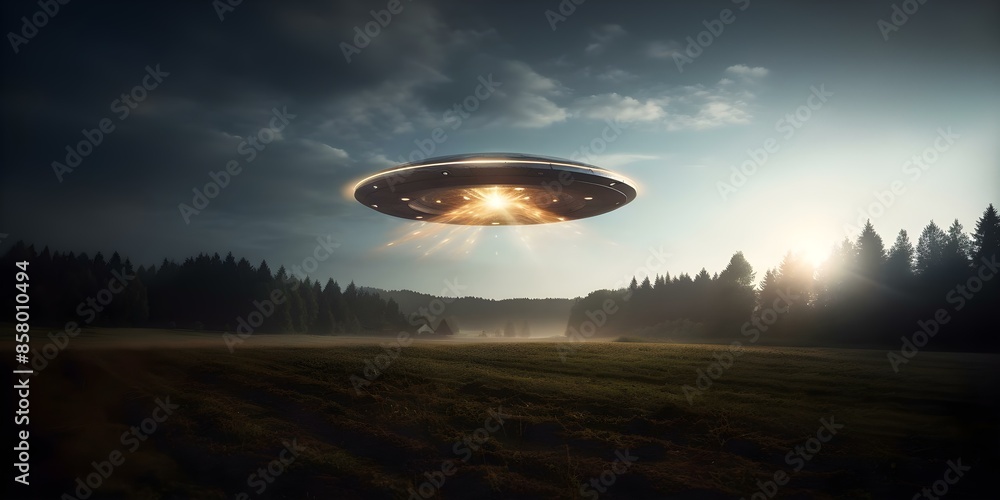 Alien Spaceship Lands on Earth Mysterious Object Spotted in the Sky ...