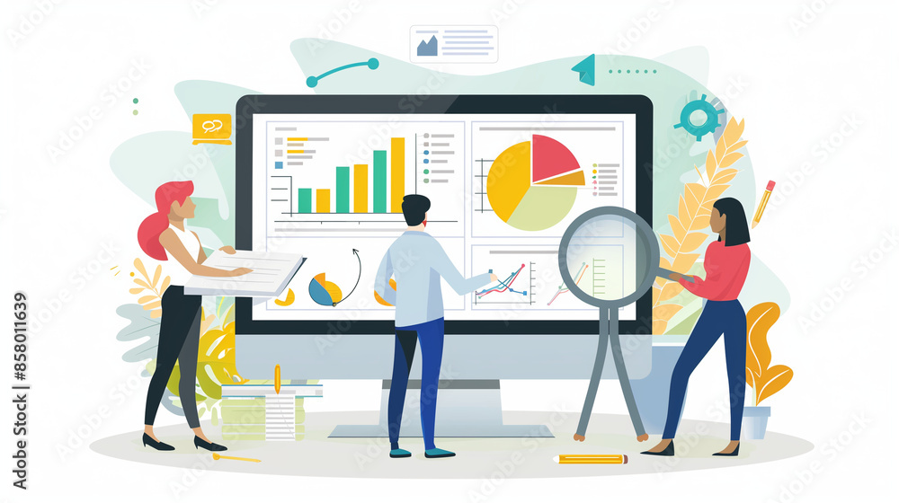 Employees using knowledge base tools to find solutions to customer ...