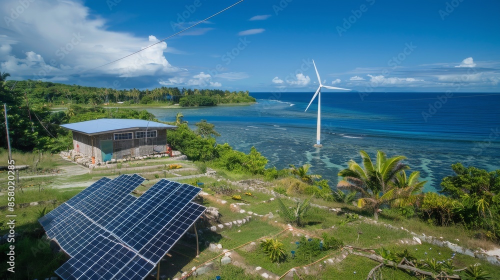 dynamic renewable energy-powered microgrid providing electricity to a ...