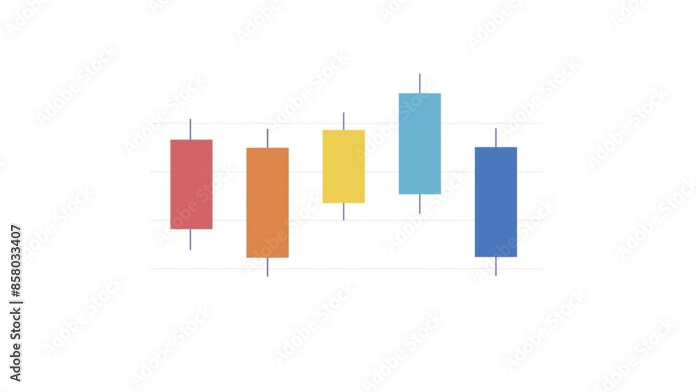 Animated candle graph. Forex chart animation. Moving candlesticks ...