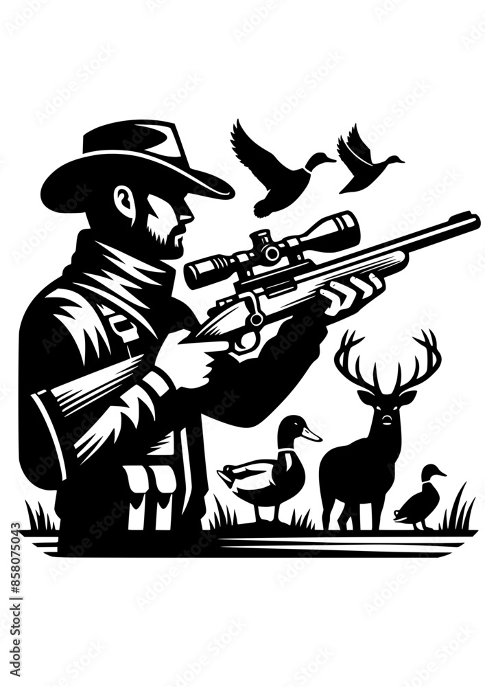 Hunting SVG, Hunter SVG, Dad hunter SVG, Duck SVG, Deer SVG, Shotgun ...