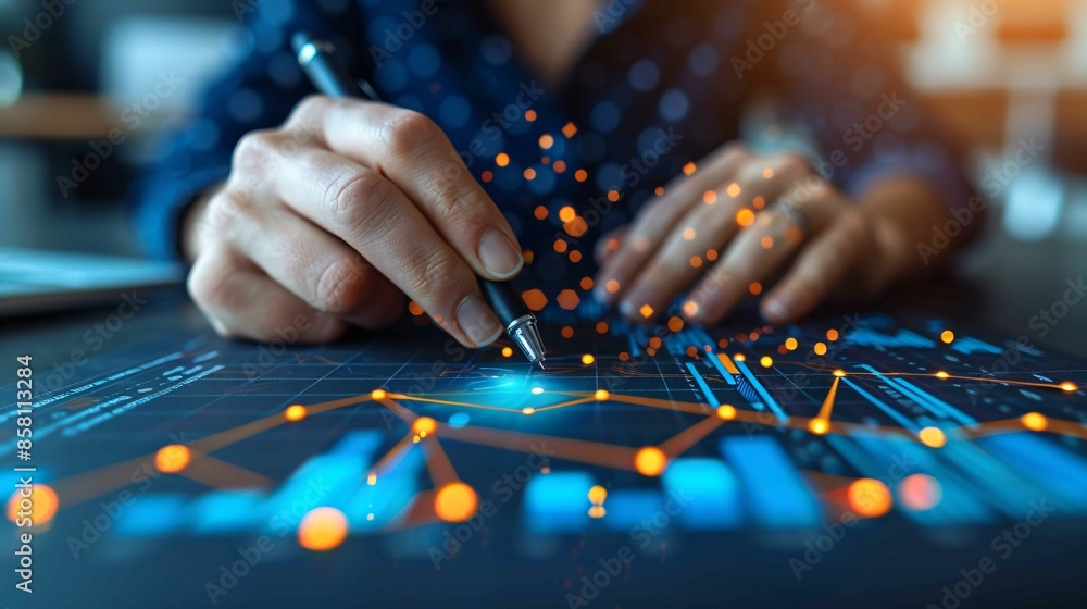 Interconnected ideas for strategic planning. Stock Illustration | Adobe ...