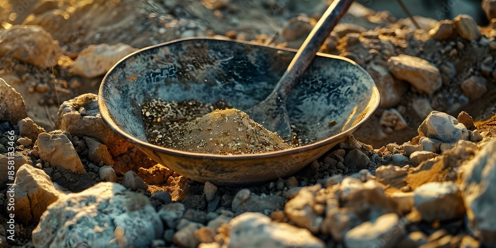 Essential Tools for Gold Prospecting and Panning. Concept Gold Panning ...
