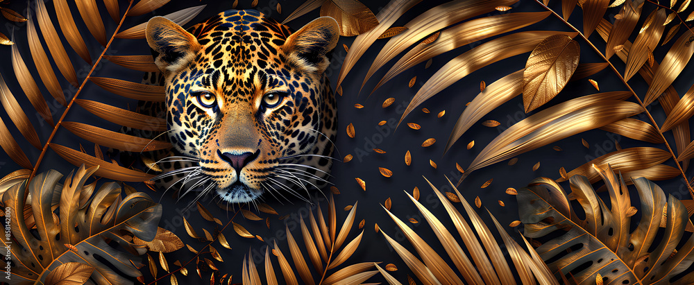 Leopard, print and pattern. Vector illustration of trendy modern ...