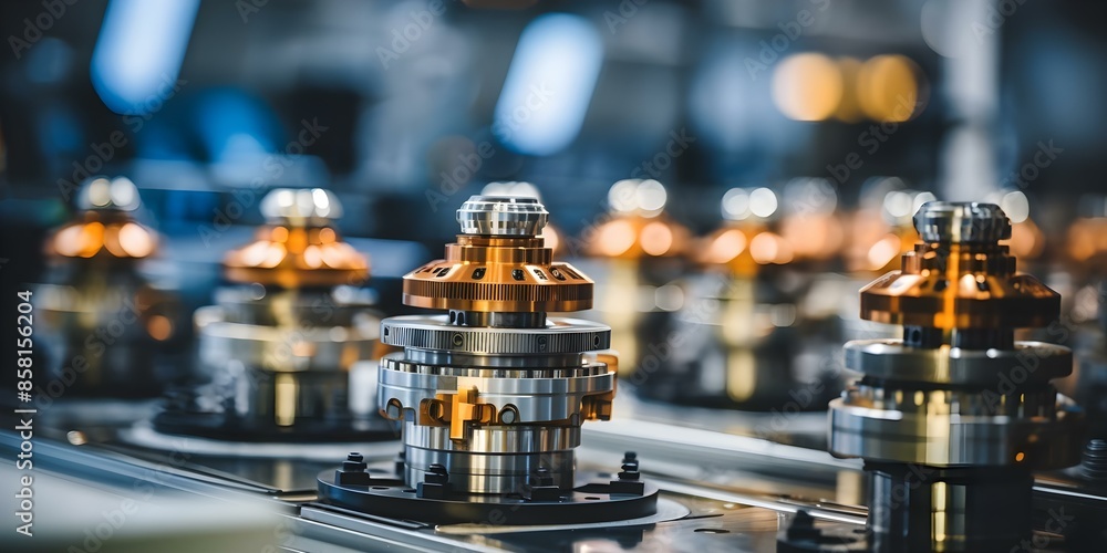 Precision engineering products manufactured on an industrial assembly ...