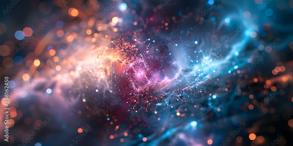 Particles in a gas field energized and influenced by electromagnetic ...