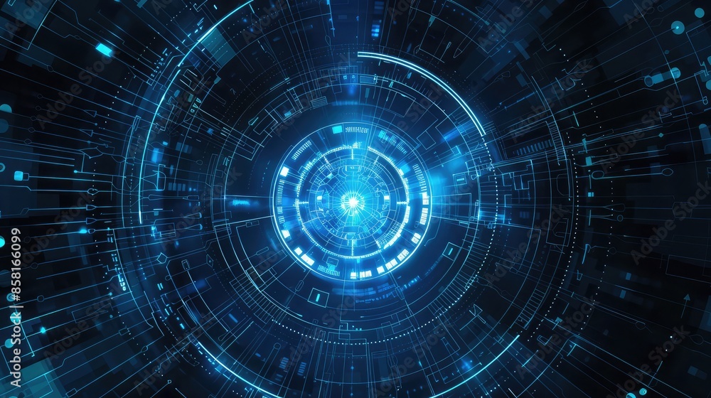 Abstract glowing and neon lines. futuristic electronic Modern ...