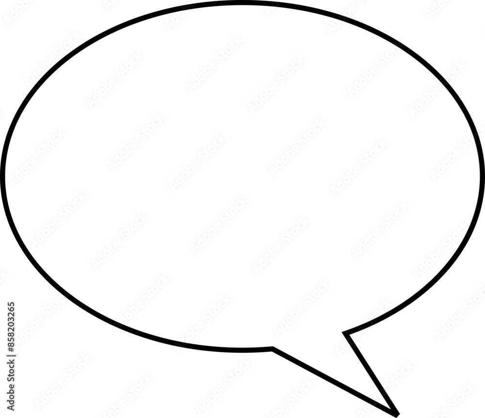 chat text box social media icon outline Stock Vector | Adobe Stock