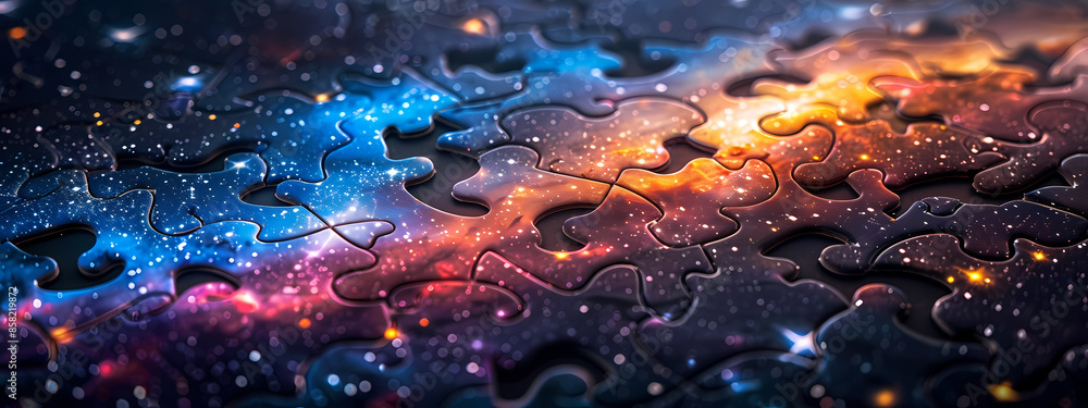 Colorful Jigsaw Puzzle Pieces, Abstract Puzzle Piece Patterns, Dynamic ...