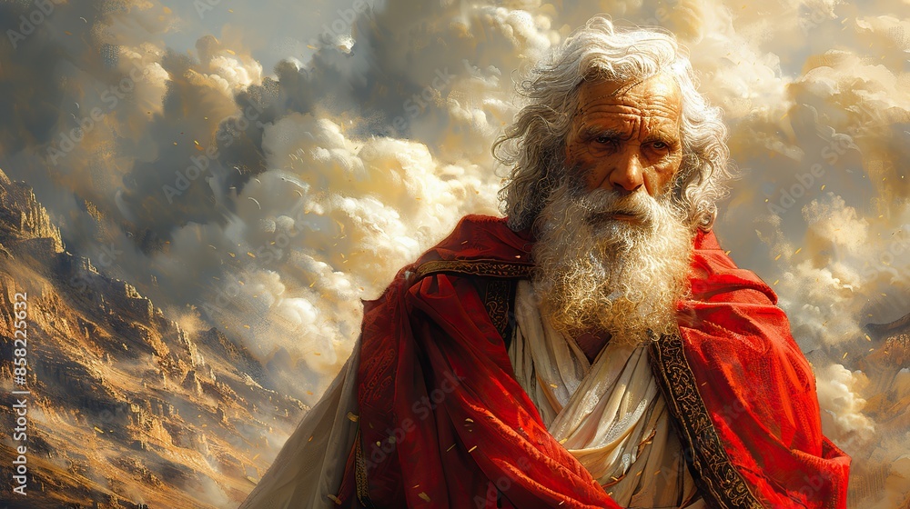 Ancient religious text depicts a divine agreement promising descendants ...