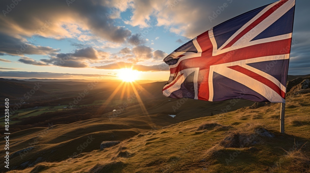 Flag of the united kingdom iconic british national symbol and emblem of ...