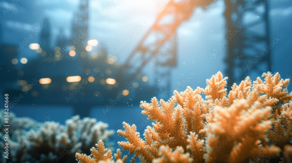 Coral reefs and fish thriving near offshore energy platforms ...