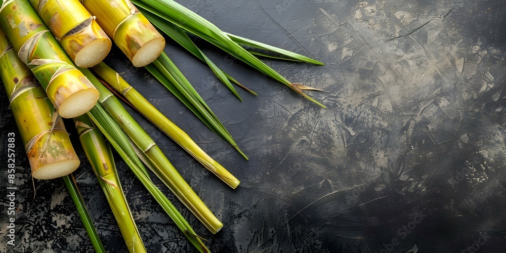 Isolated mature sugar cane top byproduct of sugarcane milling Organic ...