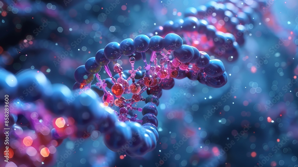 A detailed 3D rendering of a lipid molecule, showing its structure and ...