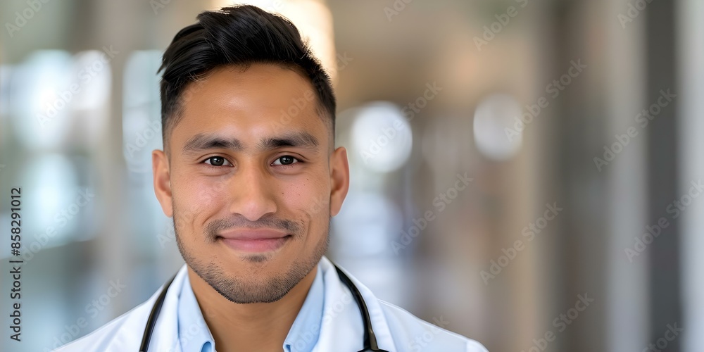 Male Indigenous healthcare worker offering culturally competent care ...