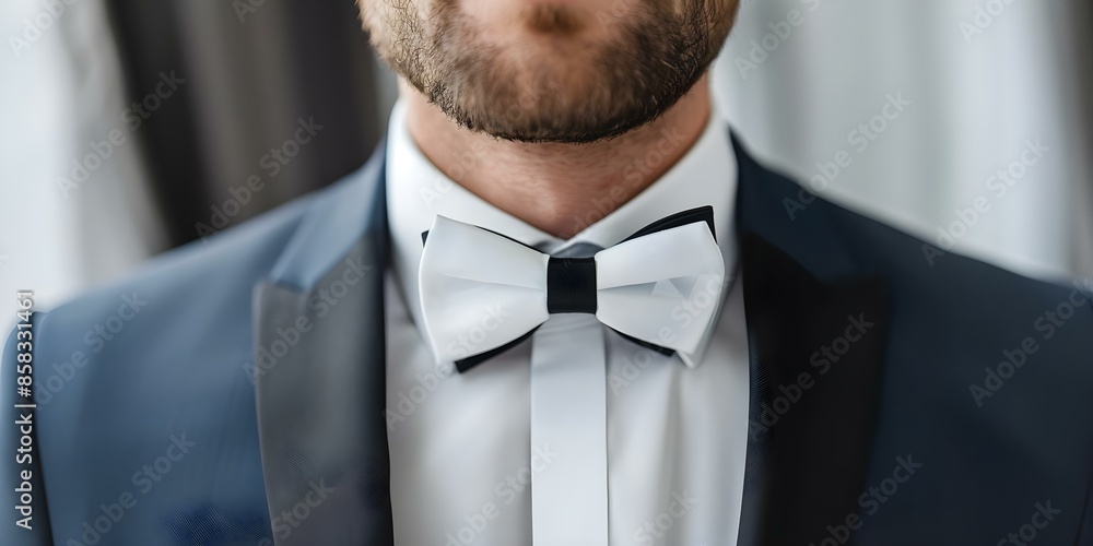 Graceful man in vintage suit at formal ballroom event. Concept Vintage ...