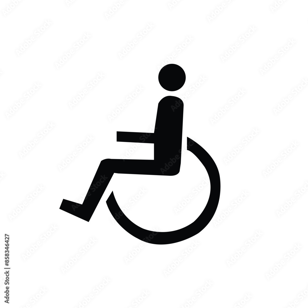 Close up of disabled logo and vector and illustrator file and EPS ...