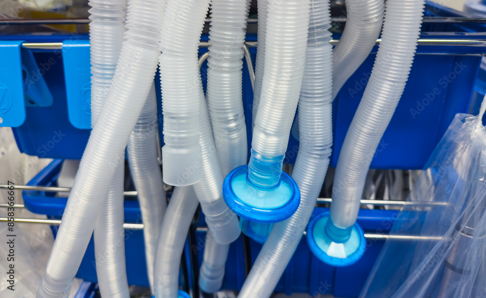 modern hospital anesthesia machine with airway ventilation system ...