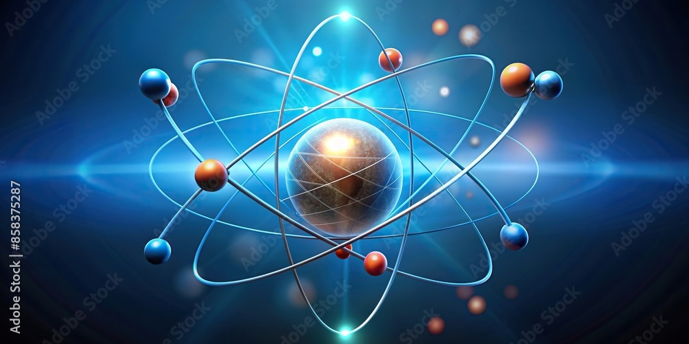Hydrogen atom showcasing atomic structure with proton and electron ...