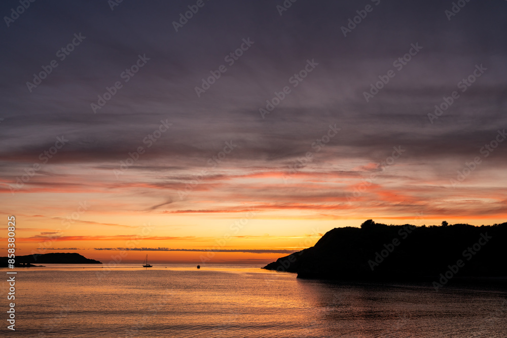 Poster High tide sunset at Cemaes bay Isle of Anglesey – Wall Art ...