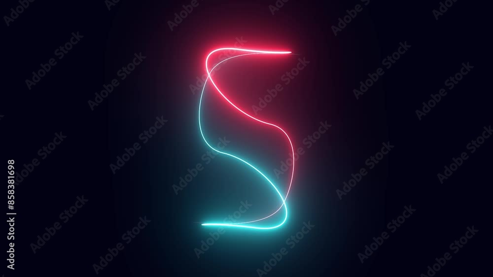 Typography animation, Abstract seamless color flooped 3D animation of ...
