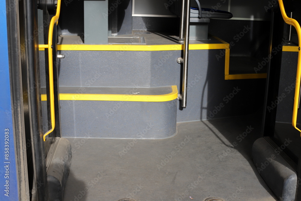 Body parts of a city bus close-up. Stock Photo | Adobe Stock