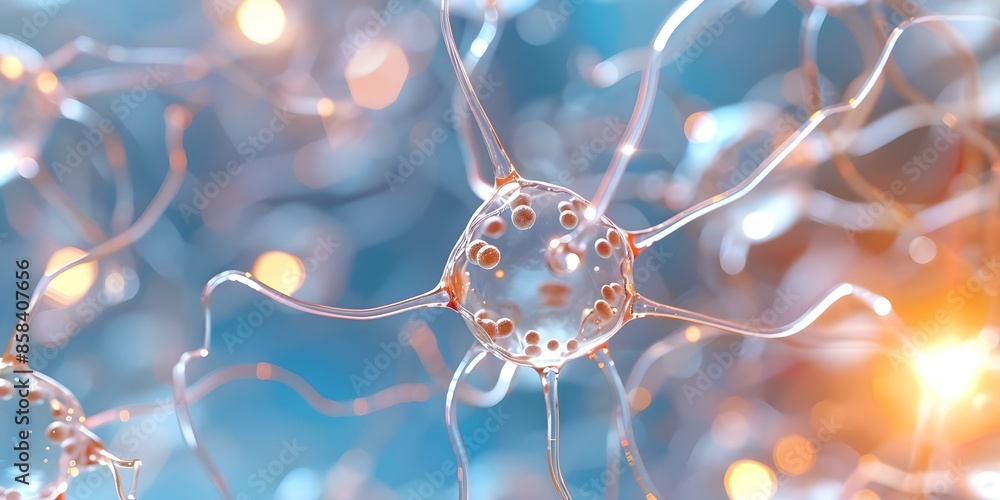 Exploring Dopamine Receptors in the Brain's Reward System. Concept ...