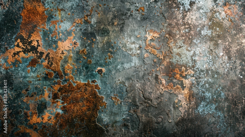 Grunge metal background with oxidized texture and scratches Stock ...