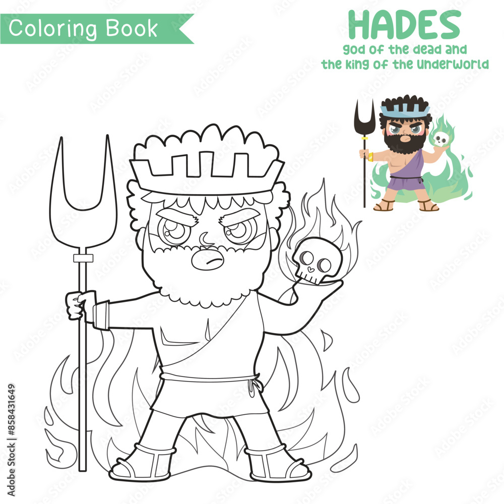 Colouring worksheet ancient Greece mythology. Coloring activity for ...
