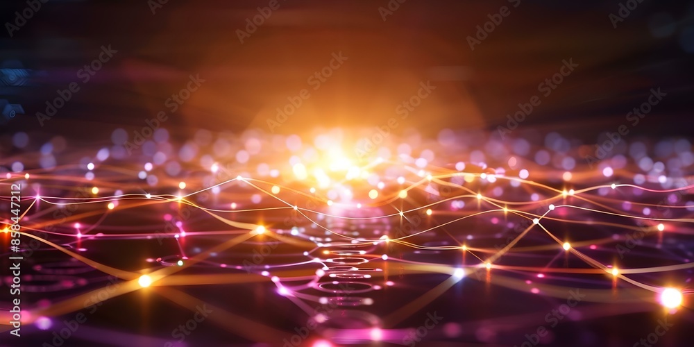 Visual Representation Of Data Flow And Network Connectivity In