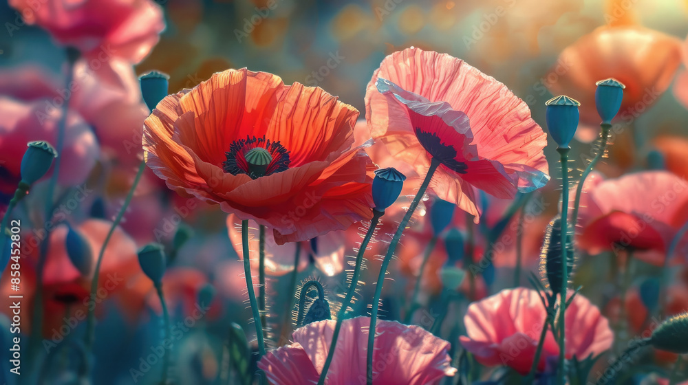 Variety of Poppy Flowers: A High-Resolution Artistic Showcase of ...