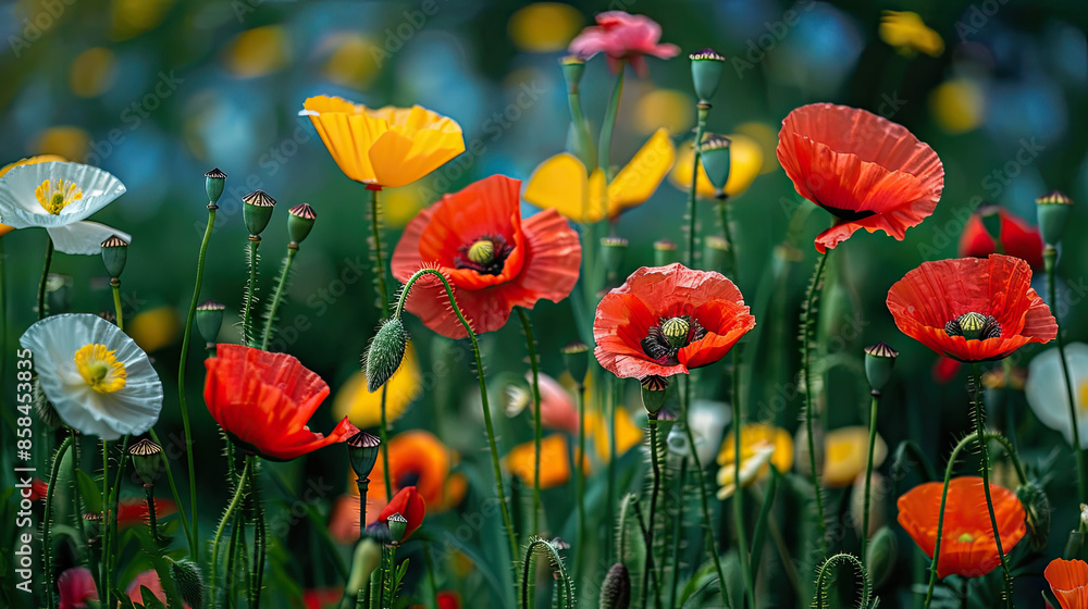 Variety of Poppy Flowers: A High-Resolution Artistic Showcase of ...
