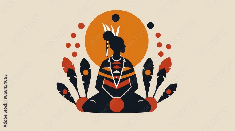 Minimalist vector logo representing National Indigenous Peoples Day ...