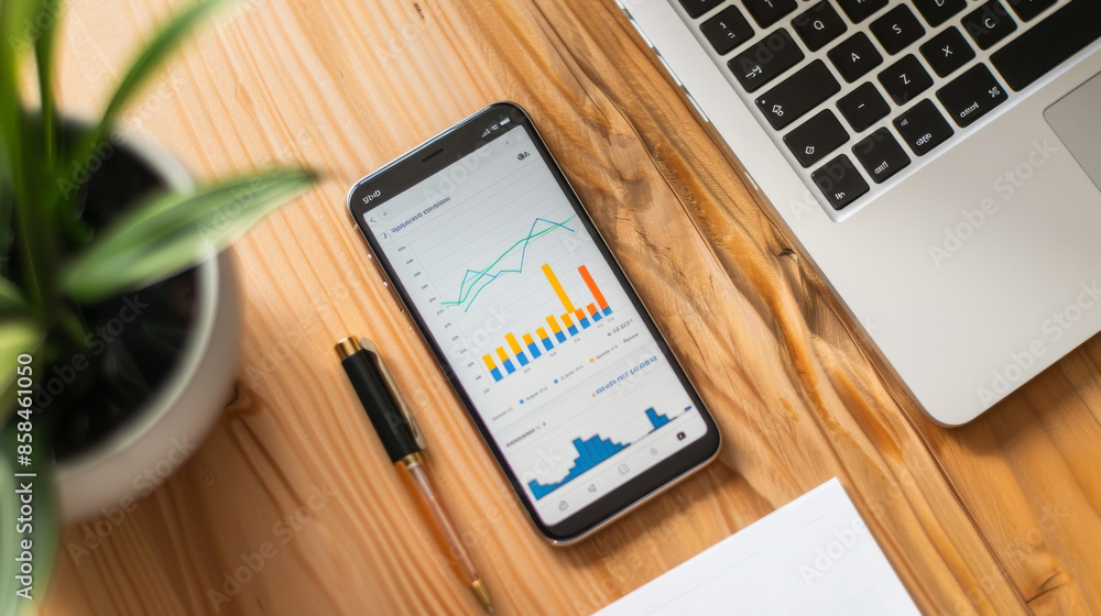 Track your progress with a KPI growth chart. It shows key data ...