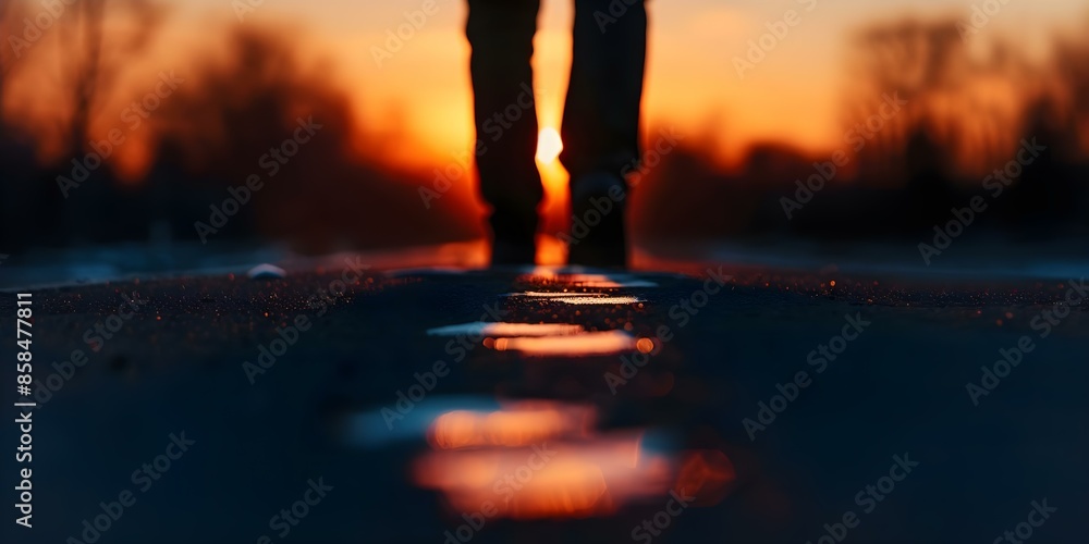 Detective tracks footprints in silhouette unravels secrets at ...