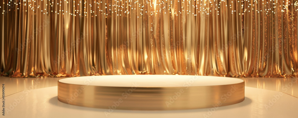 Winner award podium background featuring a minimalist white podium with ...