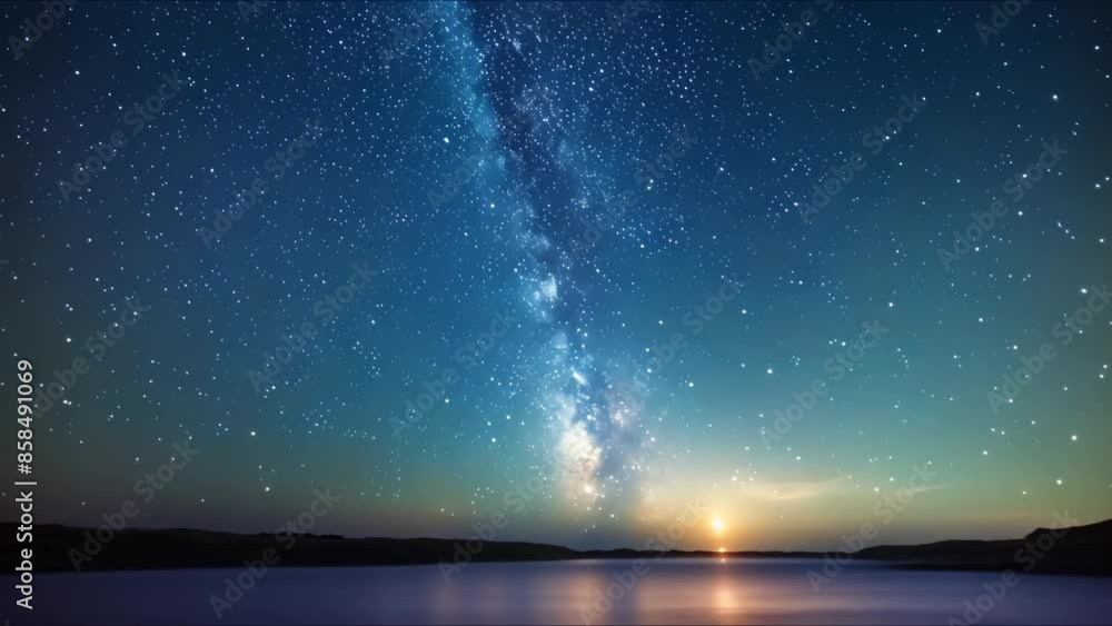 Capturing the brilliance of a star illuminating the vast sky ...