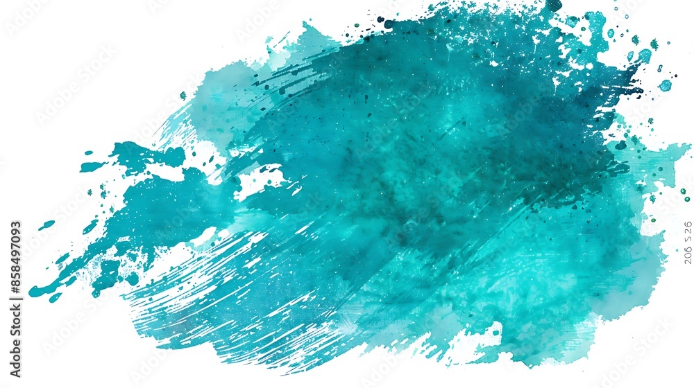 "2026" on an empty solid background with bright teal color, in a ...