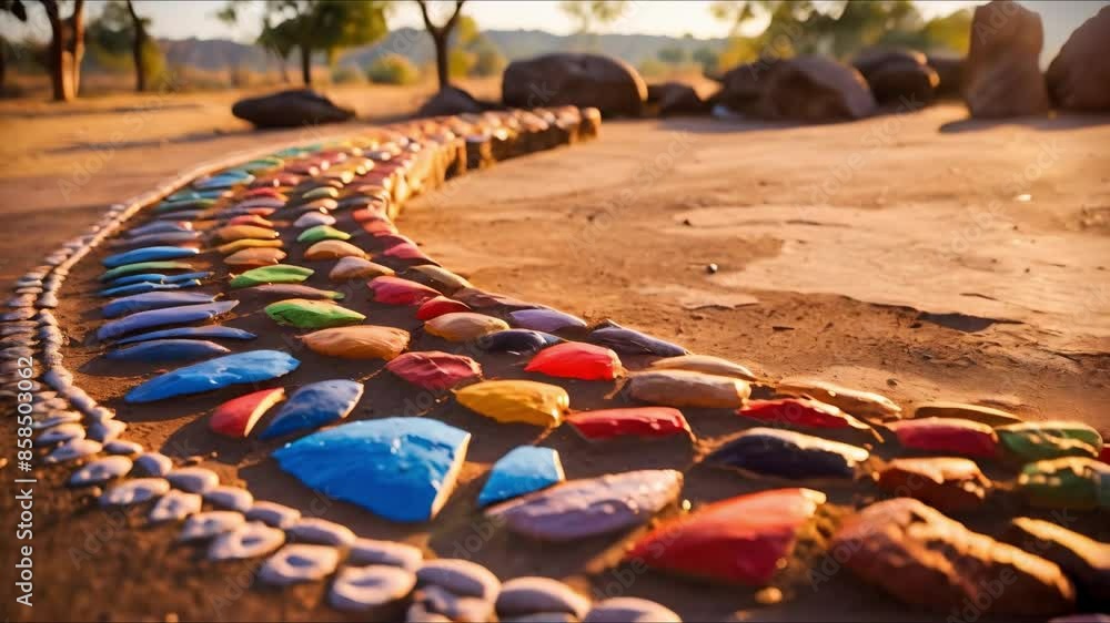 Australian Aboriginal dreamtime creation story of the Rainbow Serpent ...