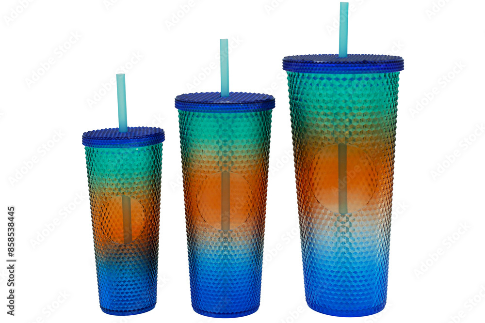 vasos con popote png sin fondo Stock Photo | Adobe Stock