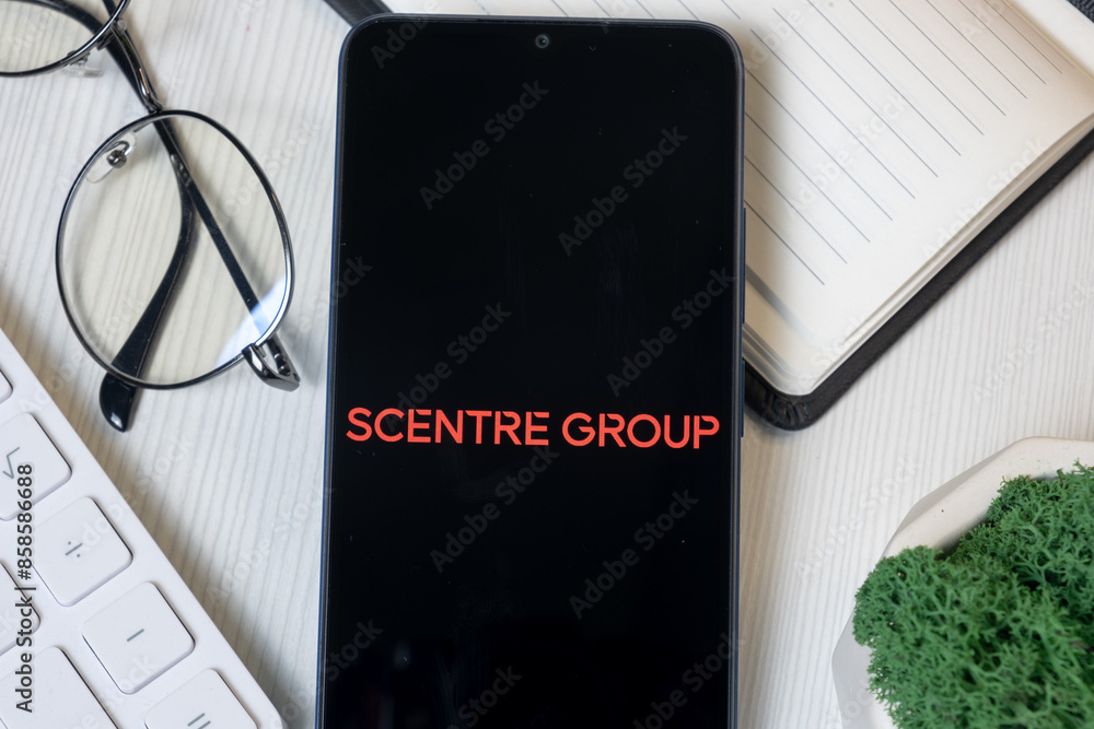 New York, USA - 1 June 2024: Scentre Group Logo on Phone Screen, SCG ...