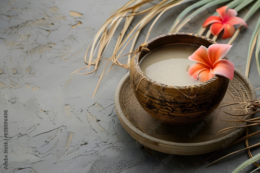 Traditional Fijian Kava Drink in Coconut Shell, Ceremonial Kava ...