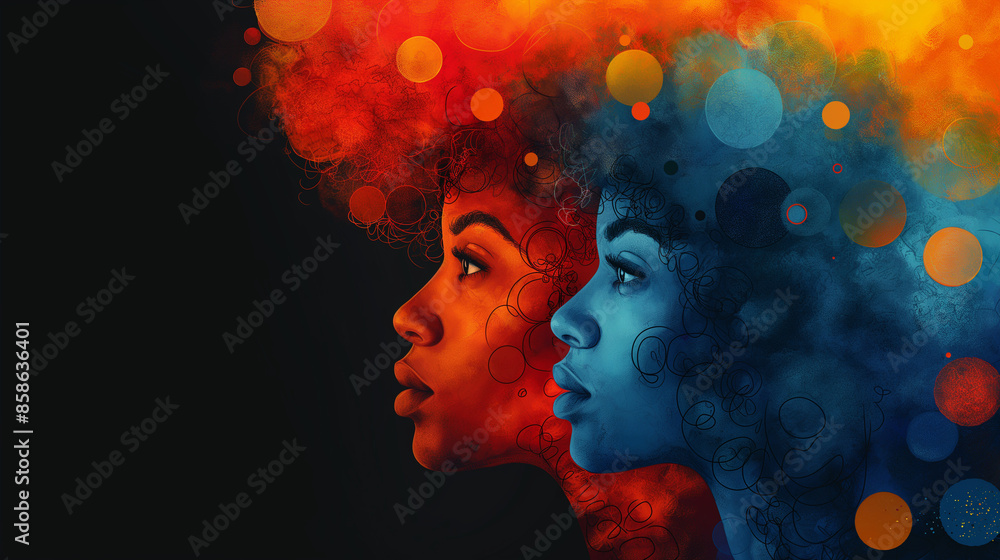 An illustration of a person with thought bubbles representing their ...