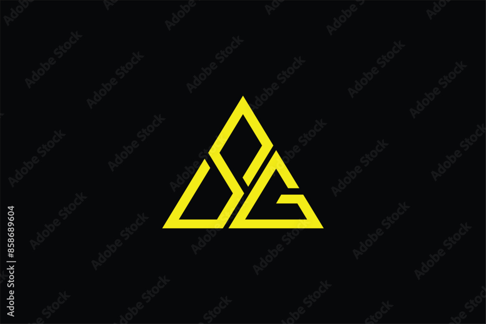 Letter SG triangle logo, letter SG infinity icon logo, letter SG arrow ...
