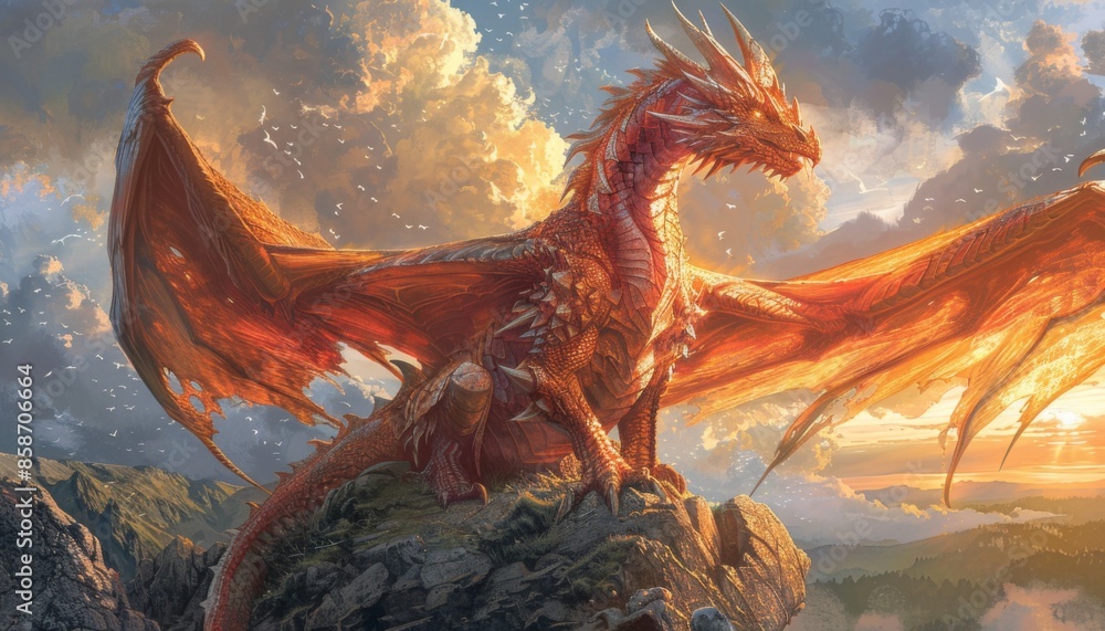 Majestic Dragons, Dragons symbolize power, wisdom, and mystery across ...