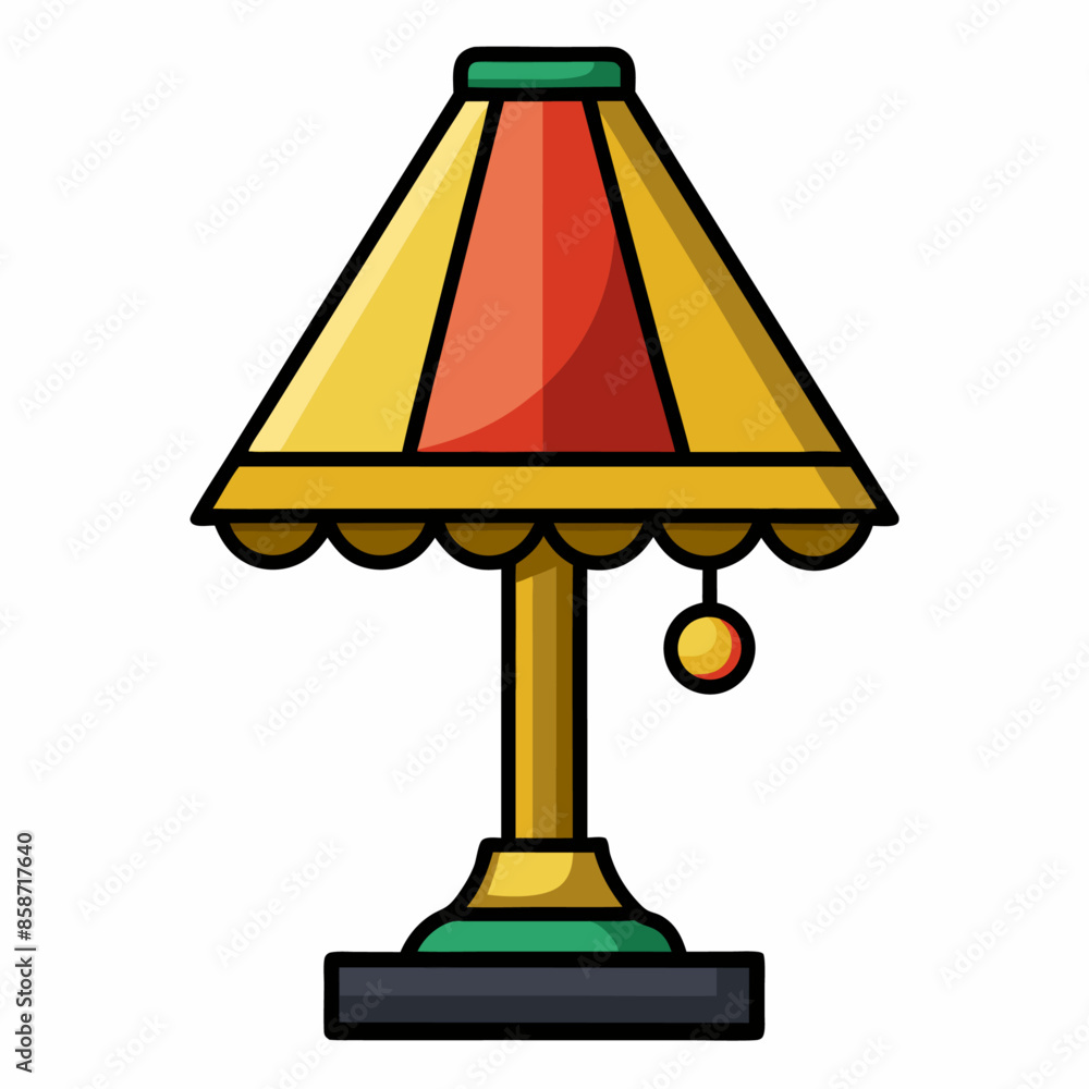 Lamp clipart cartoon Illustration drawing Stock Vector | Adobe Stock
