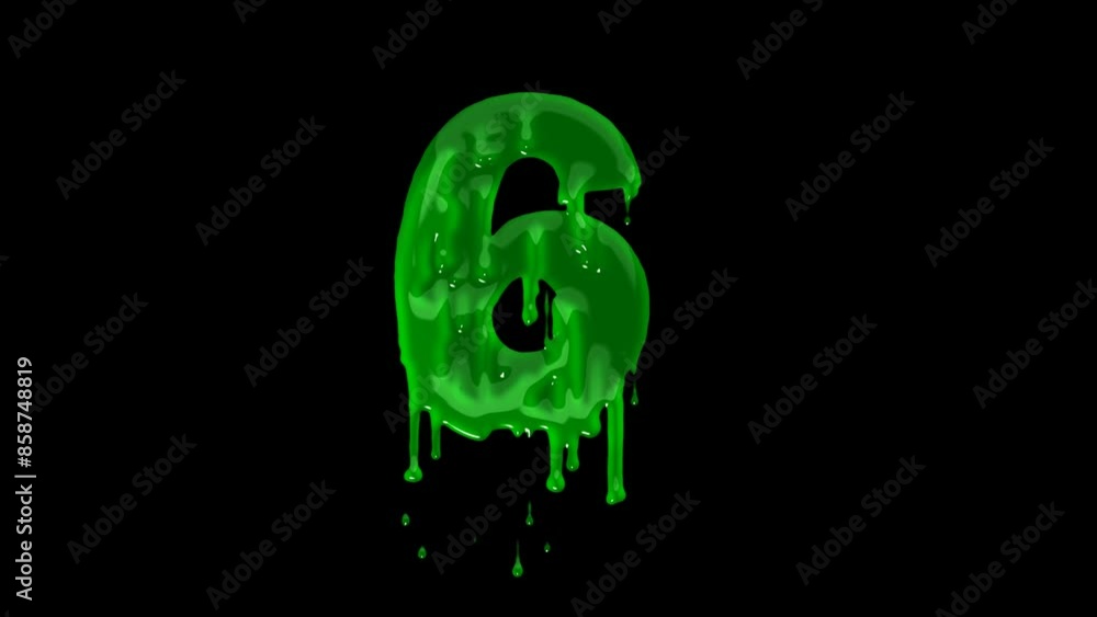 Green slime font. Halloween toxic waste letters, blot scary horror ...