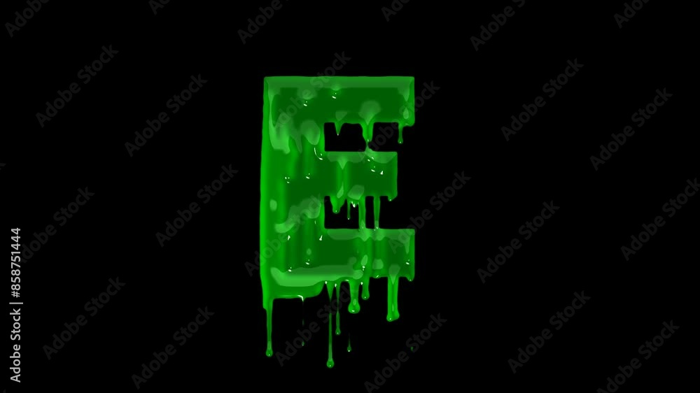 Green slime font. Halloween toxic waste letters, blot scary horror ...