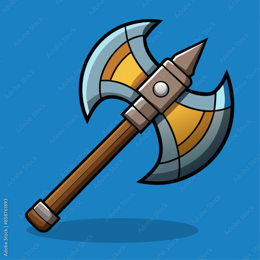 Axe clipart cartoon Illustration drawing Stock Vector | Adobe Stock